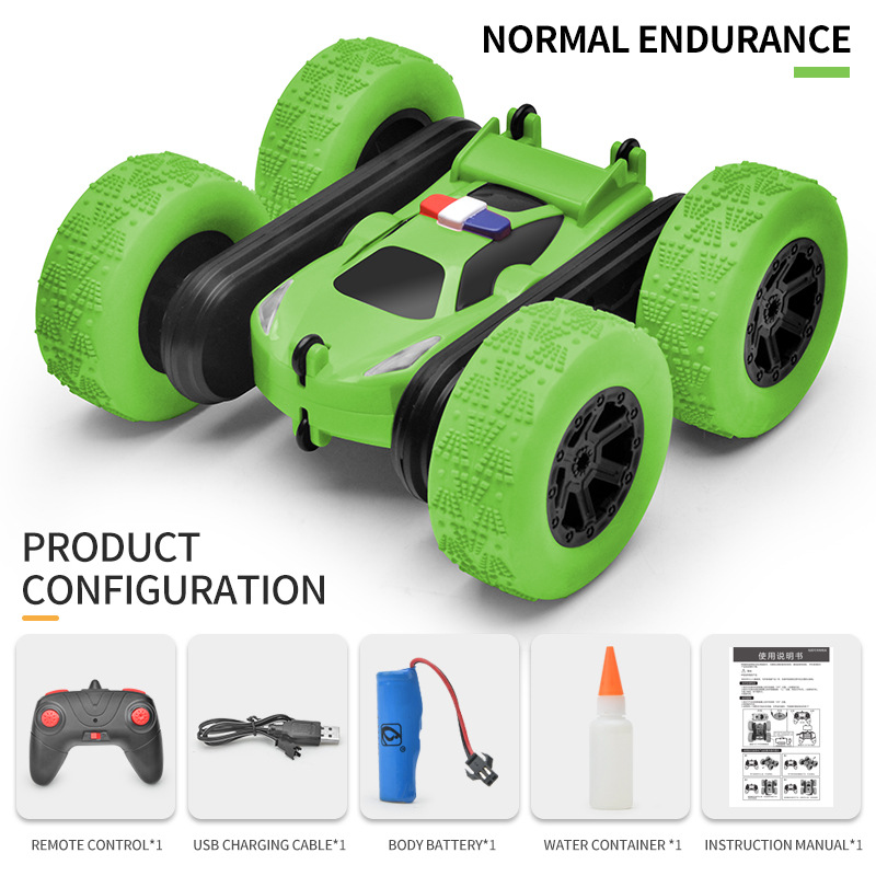 RC Car Tumbling Bucket Double-sided Rotation Toy Buggy Race Stunt 360 ...