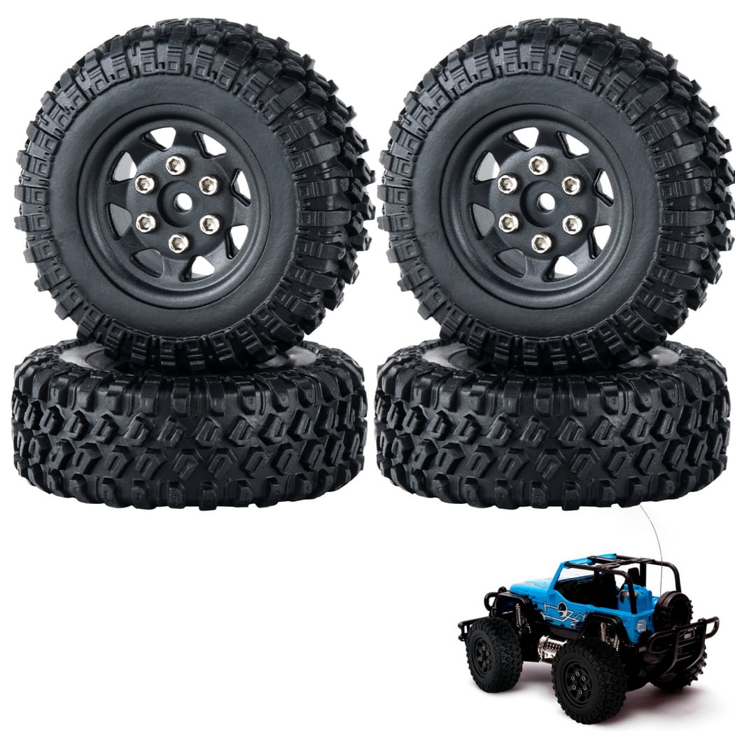 RC Car Wheel Set, 4 Pcs Remote Control Vehicle Tires, Plastic RC ...