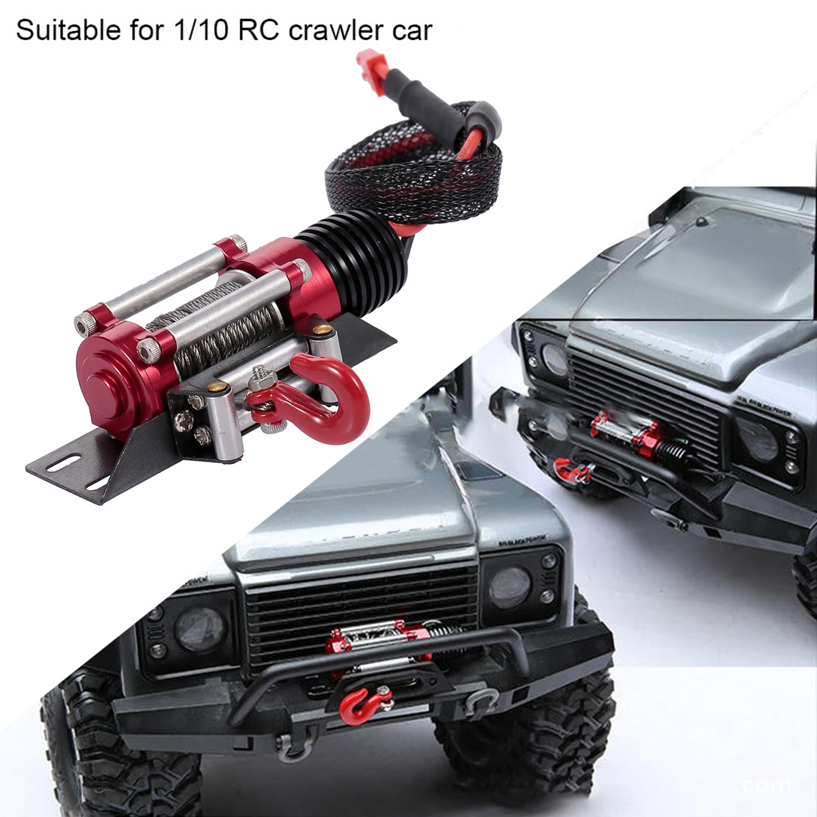 RC Car Winch Metal 1/10 RC Car Automatic Crawler Winch Set - Walmart.com