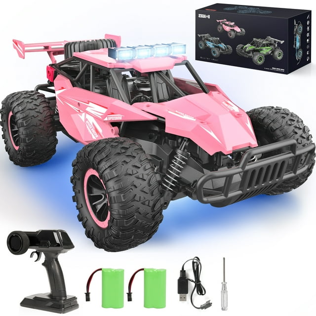RC Car for Girls,1:16 Scale Pink Remote Control Monster Trucks, Truck ...
