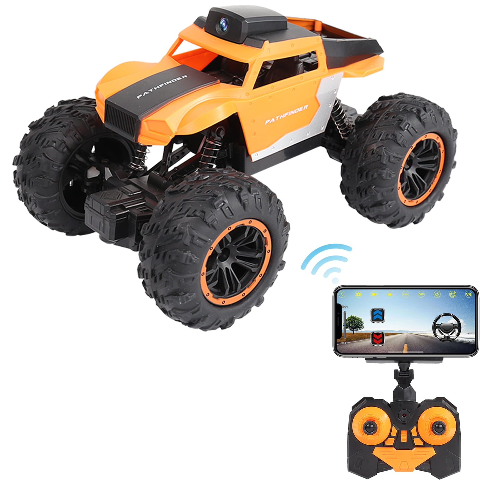 BENMAZ RC Car with HD Camera 2.4GHz Remote Control High Speed 4WD Off ...