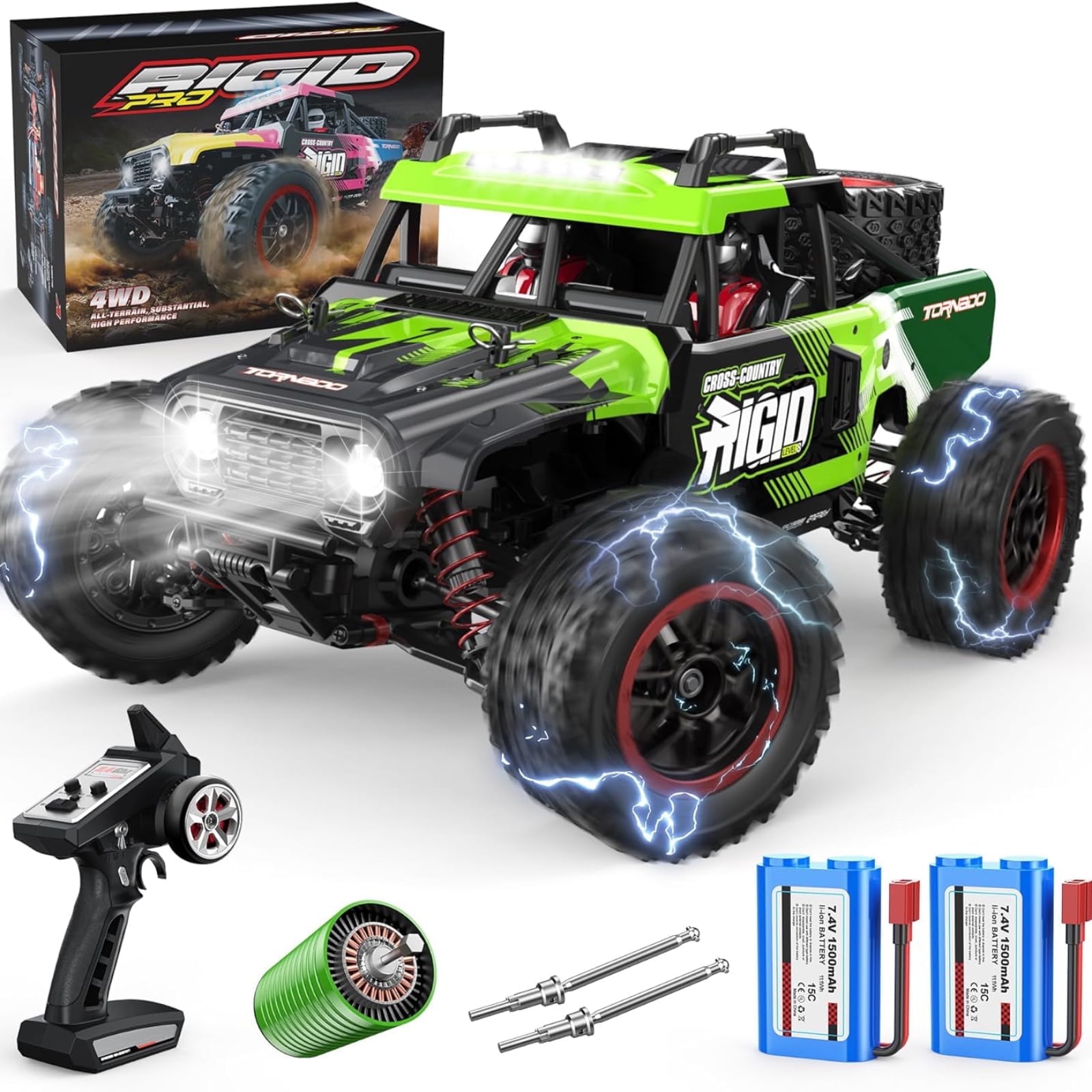 RC Cars 1:14 4WD High Speed Remote Control Truck 60+km/h Fast All ...
