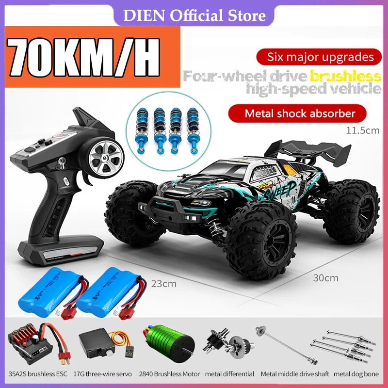 RC Cars 2.4G 390 Moter High Speed Racing with LED 4WD Drift Remote ...