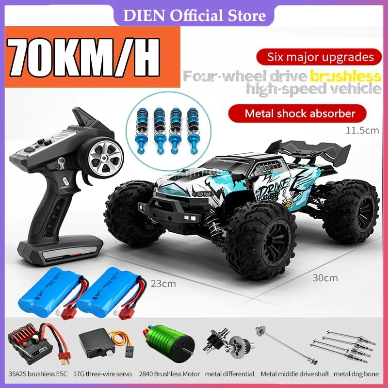 RC Cars 2.4G 390 Moter High Speed Racing with LED 4WD Drift Remote ...