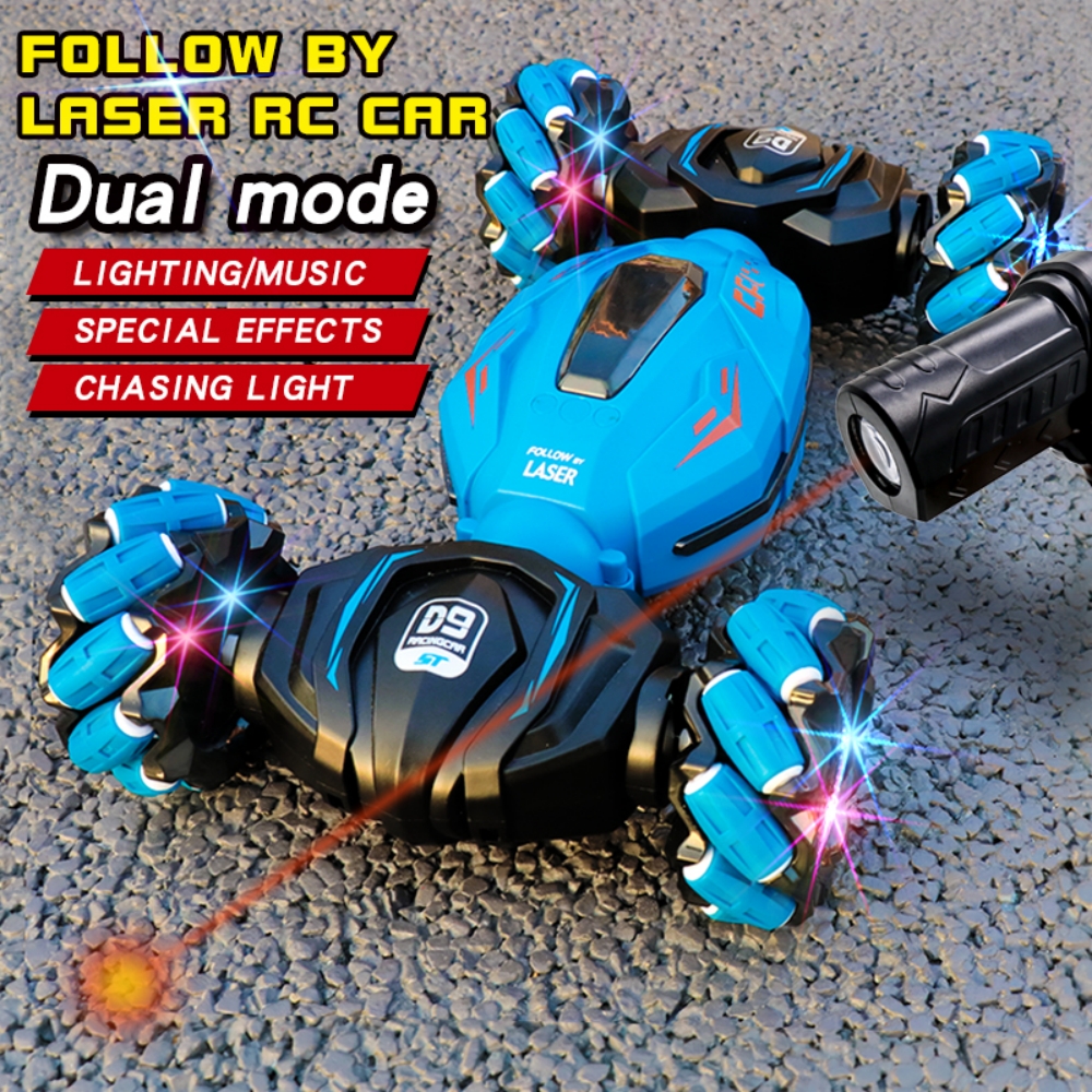 RC Cars Lase Remote Control Cars for Kids, 4WD 2.4GHz RC Stunt Twist ...