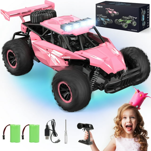 RC Cars for Girls,1:16 Scale Pink Remote Control Cars,Monster Trucks ...