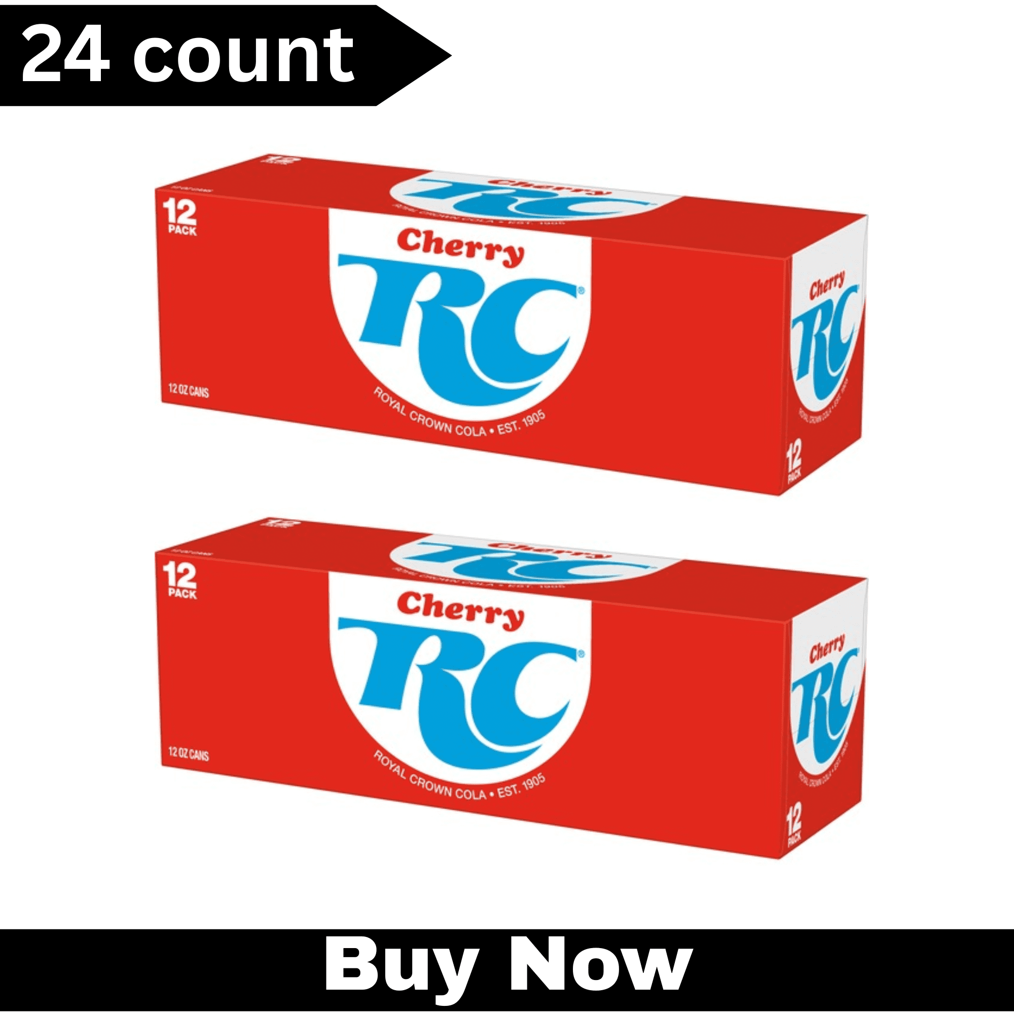RC Cola Cherry Cola Soda, 12 fl oz Cans, 24 Count Pack - Walmart.com