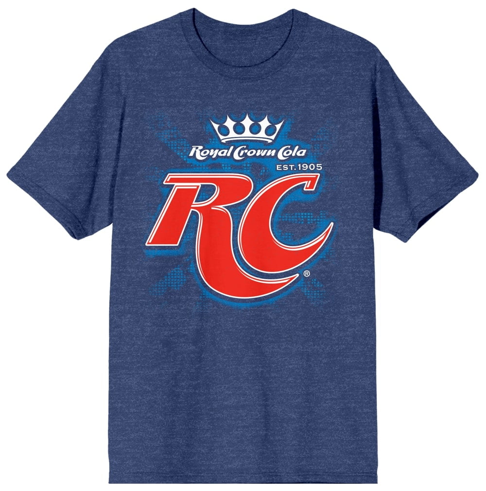 RC Cola Classic Logo Women's Navy Blue Heather Graphic Tee-Large ...