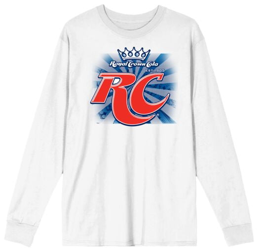 RC Cola Logo Women's White Long Sleeve Shirt-Large - Walmart.com