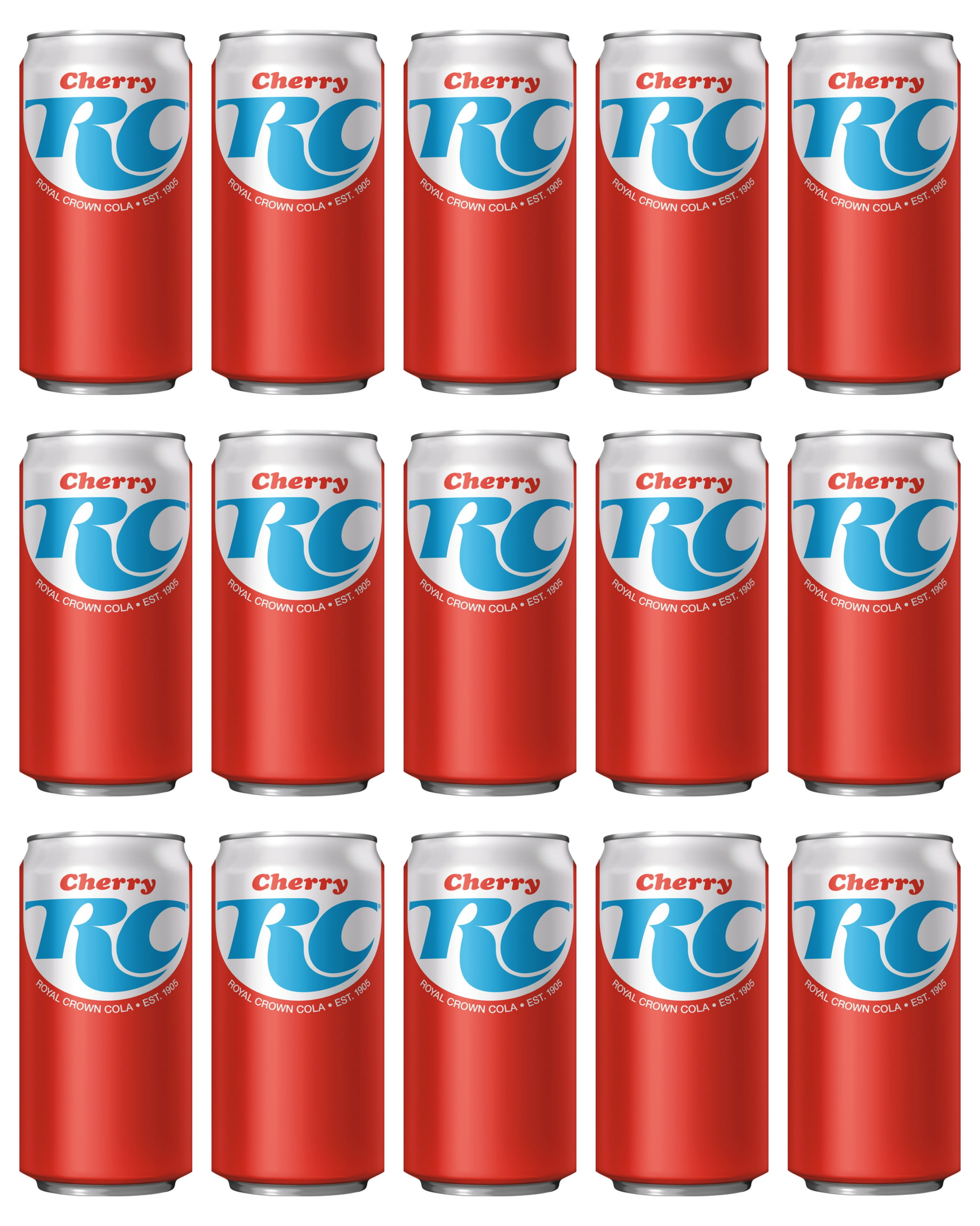 RC Cola (( Royal Crown Cola )) Soda Cans, 12 Fl Oz (15 Pack, RC Cherry) - Walmart.com