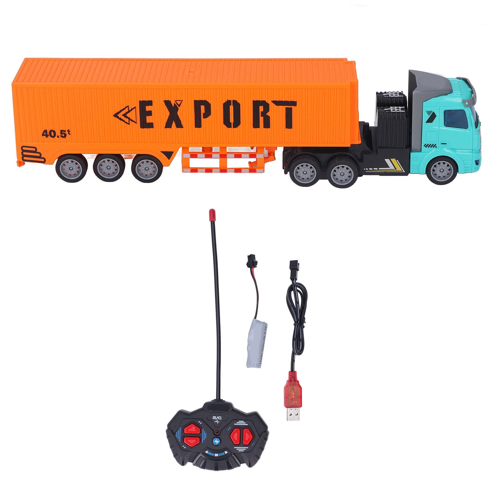 RC Container Truck Diecast 1:48 Ratio Electric Rechargeable Toy Car ...