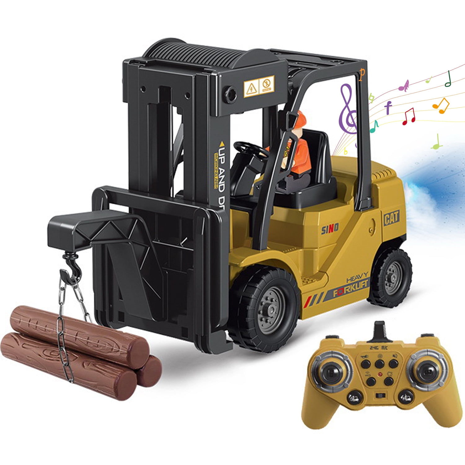 RC Crane Truck, Remote Control Crane, Full Function Forklift RC ...