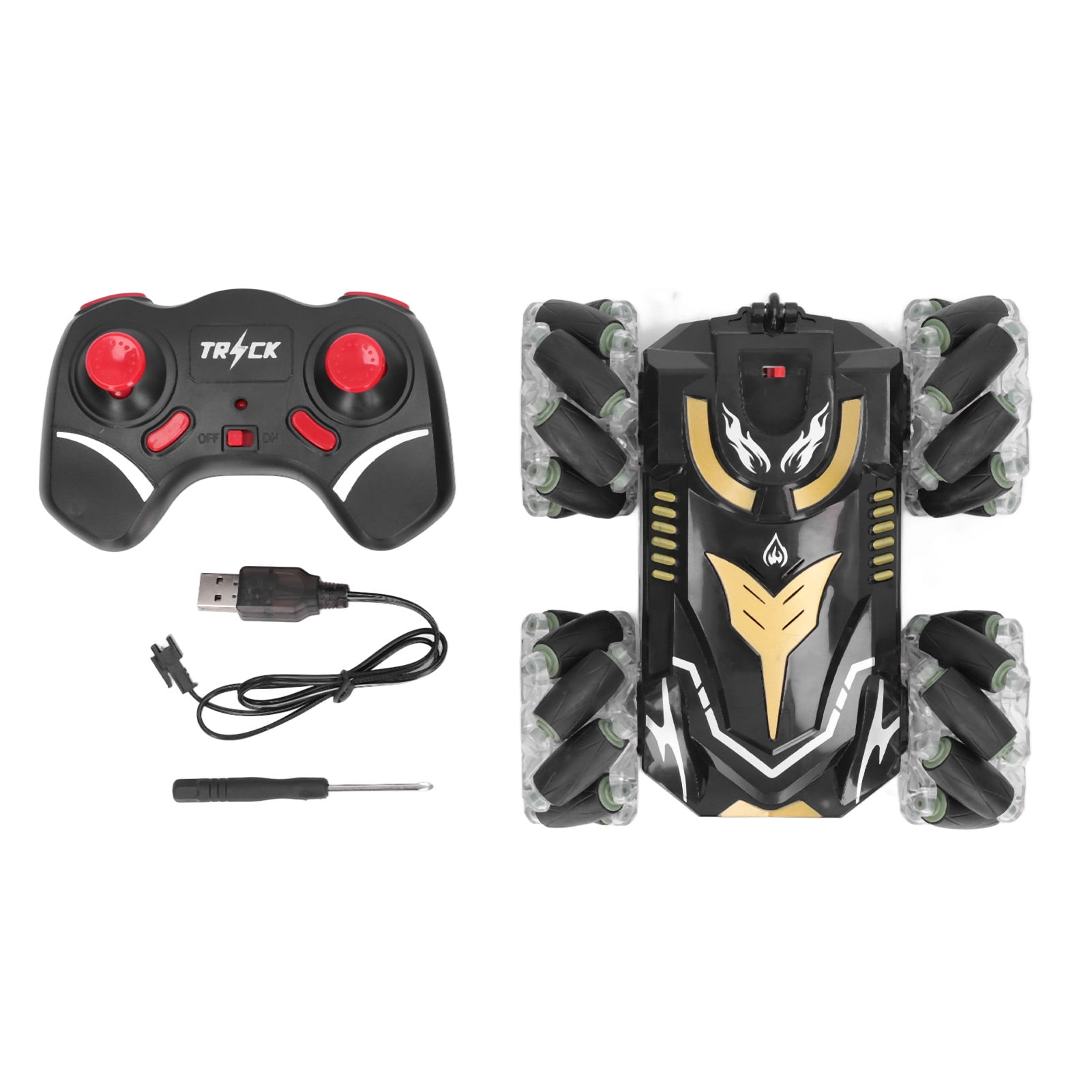 RC Dance Car Double Sided 360 Degree Flip Rotating Rechargeable RC ...