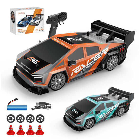 RC Drift Car 1:24 Scale 2.4GHz 4WD High Speed Remote Control Cars, 49km ...