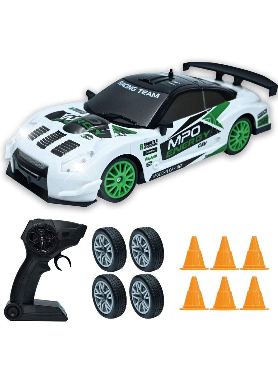 RC Drift Car, 2.4GHz 1:24 Scale 4WD Remote Contro Cars With LED Lights ...