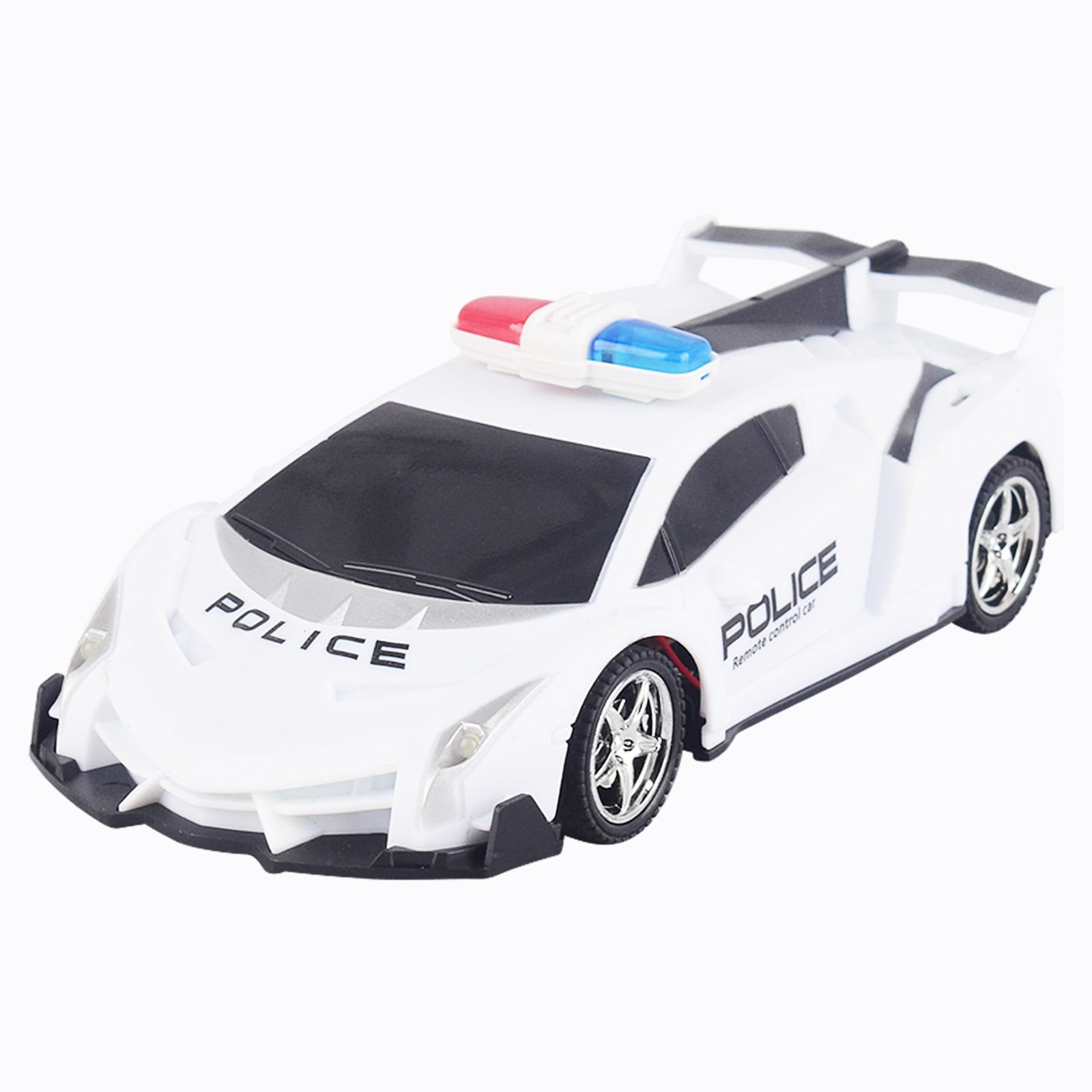 RC Drift Car Remote Control Police Vehicle with LED Lights High Speed ...