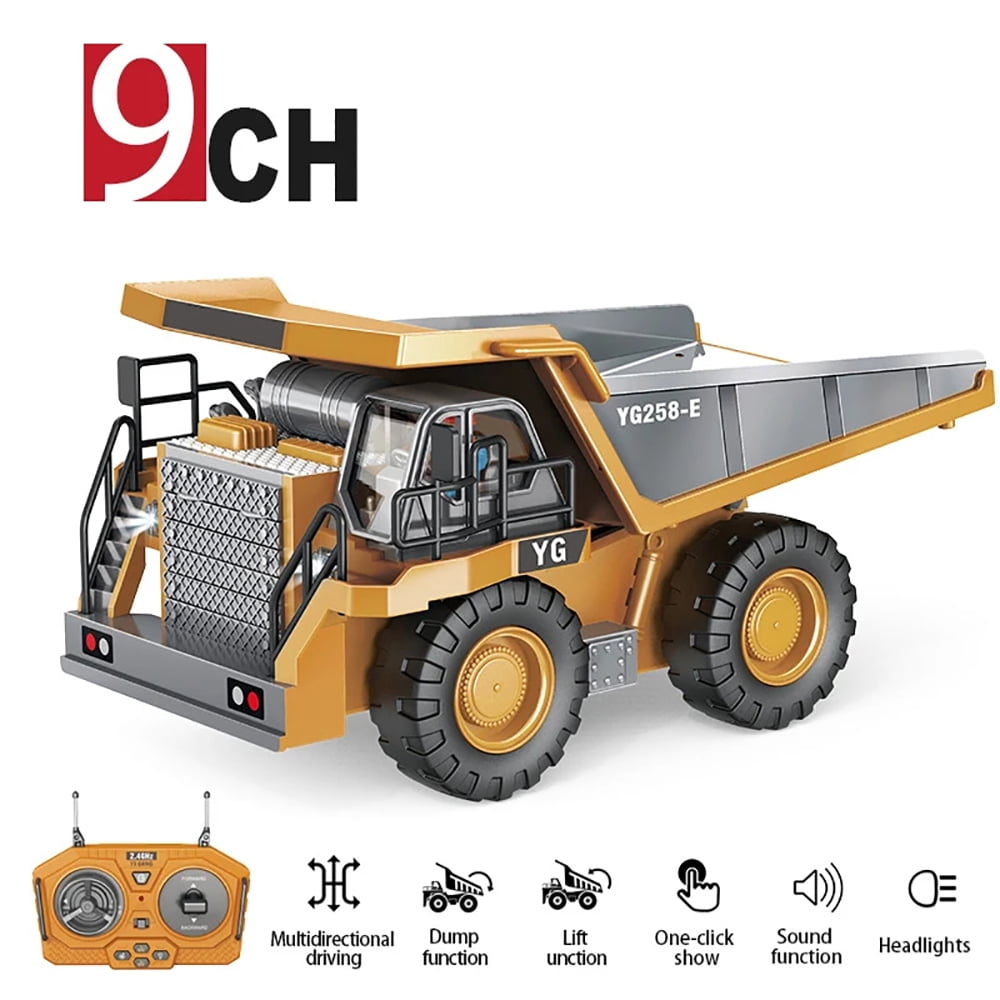 RC Dump Truck Toy for Kids, RC Cars Lorries Remote Control Construction ...