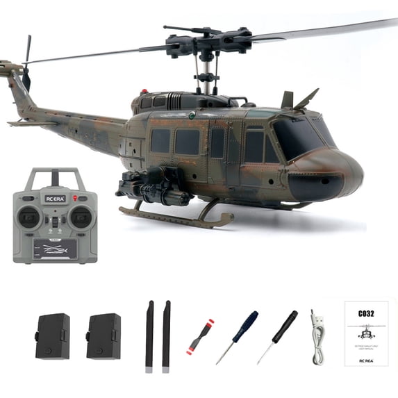RC ERA C032 UH-1 Huey 6CH RC Helicopter for Adults, Flybarless Scale ...