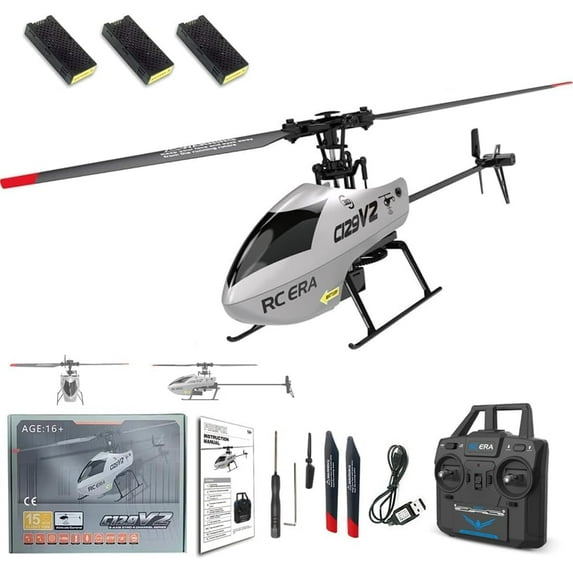 RC ERA C129 V2 RC Helicopter with 6-Axis Gyro, 2.4G 4CH Flybarless 3D ...