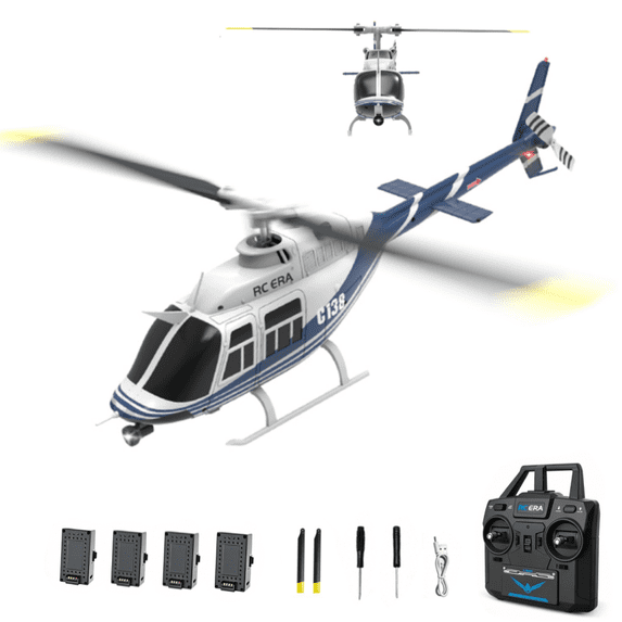RC-ERA C138 Bell 206 2.4G 6CH No Aileron RC Helicopter with Altitude ...