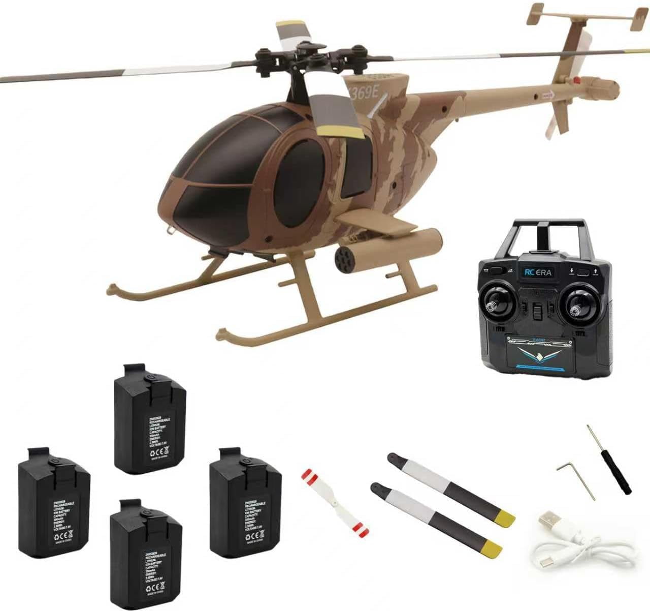 RC ERA C184 MD500 2.4G 4CH RC Helicopter with Optical Flow Sensor ...