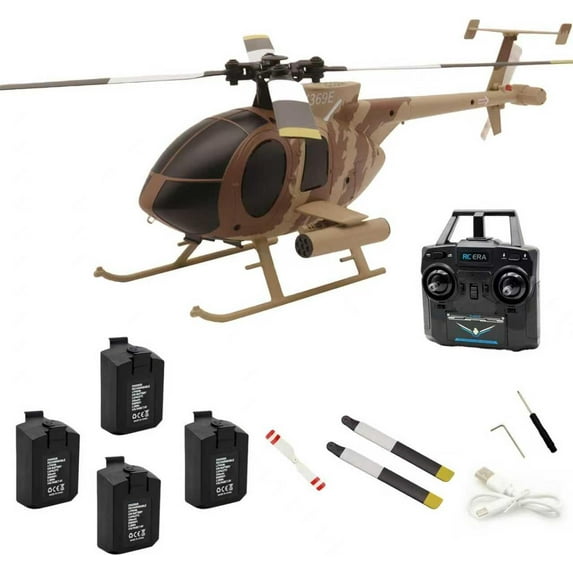RC ERA C184 MD500 2.4G 4CH RC Helicopter with Optical Flow Sensor ...