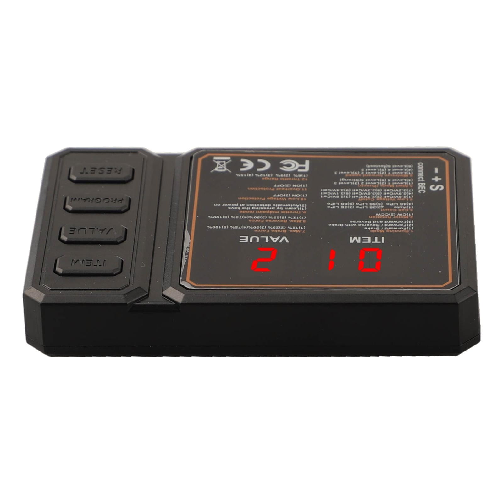 RC ESC Programming Card Digital Programmer For /10 RC Car Brushless ESC ...