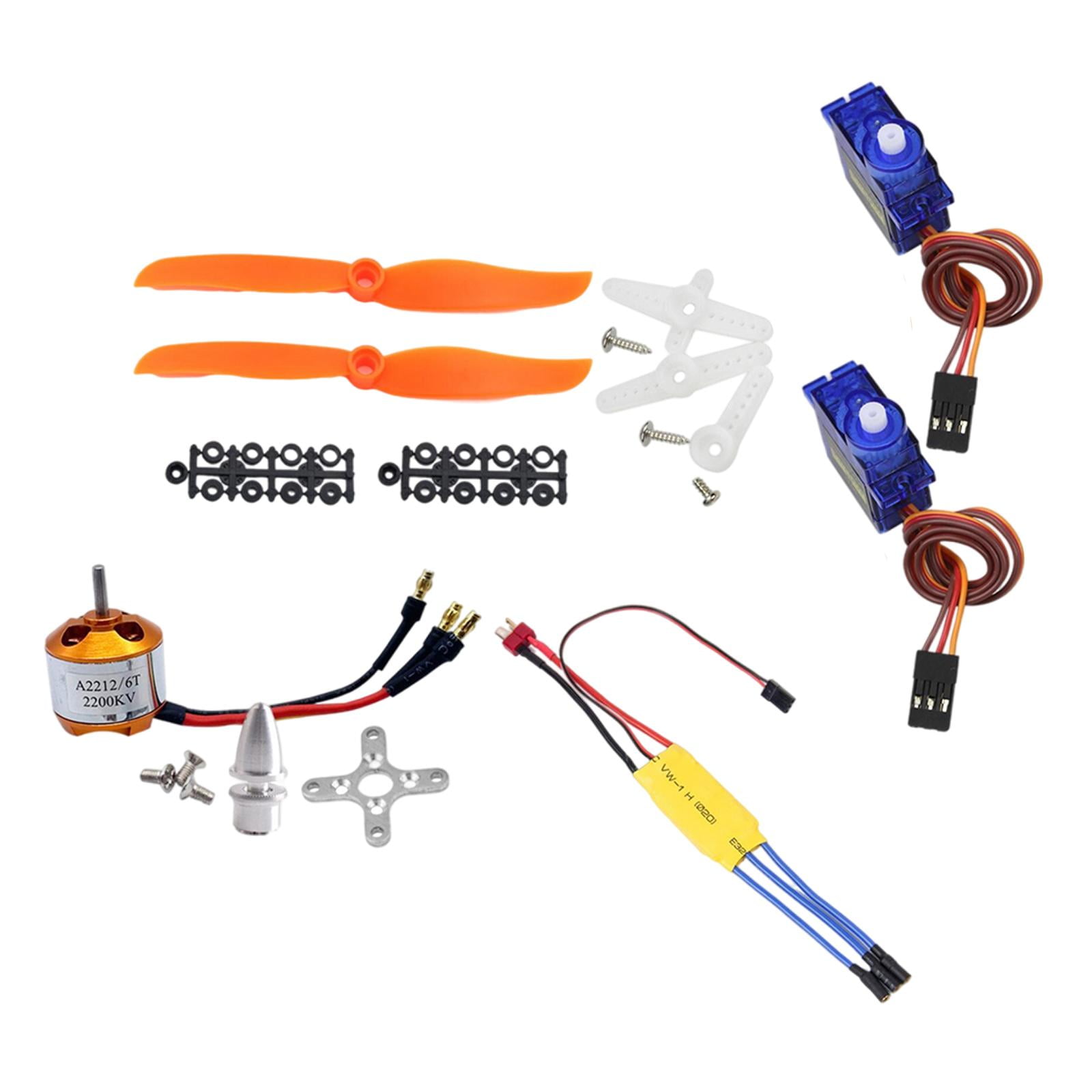 RC Fixed Wing Plane Helicopter Toys,2200KV Brushless Motor + 30A ESC ...