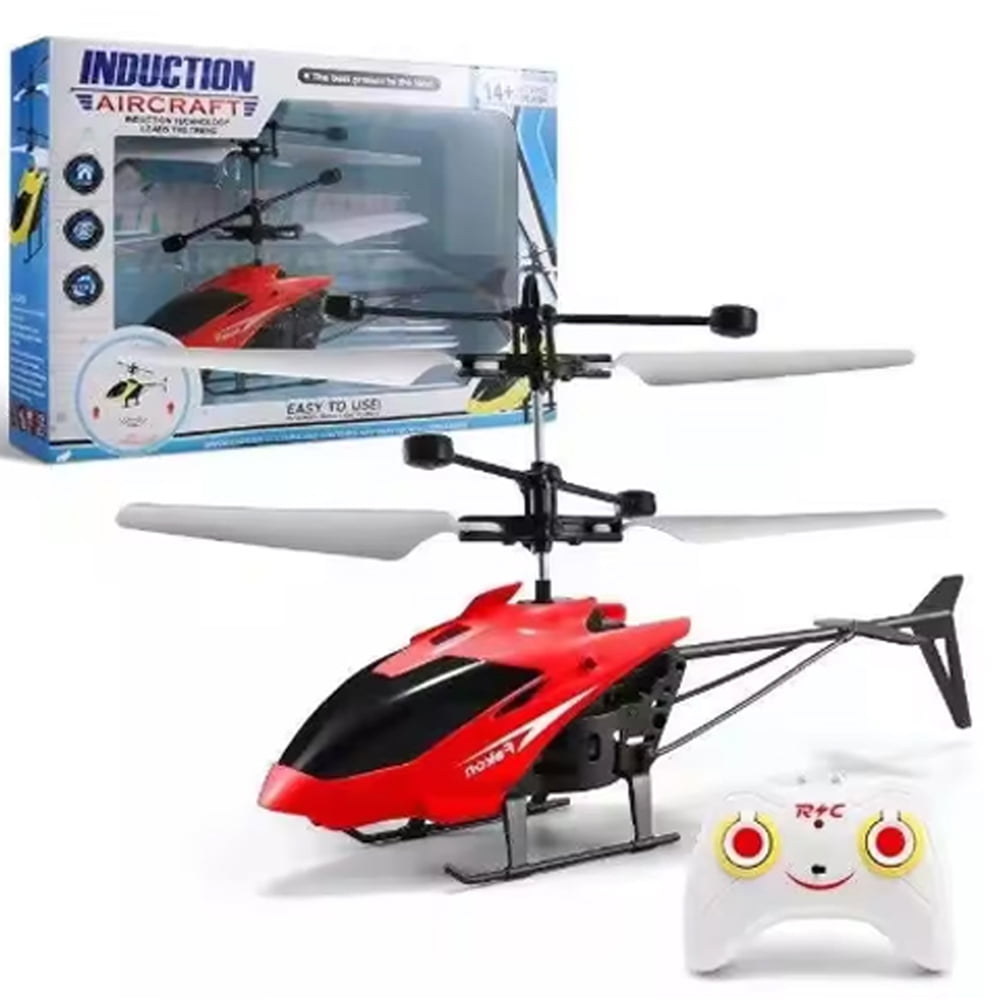 RC Flying Helicopter Toy Airplane Remote or Gesture Hand Control USB ...