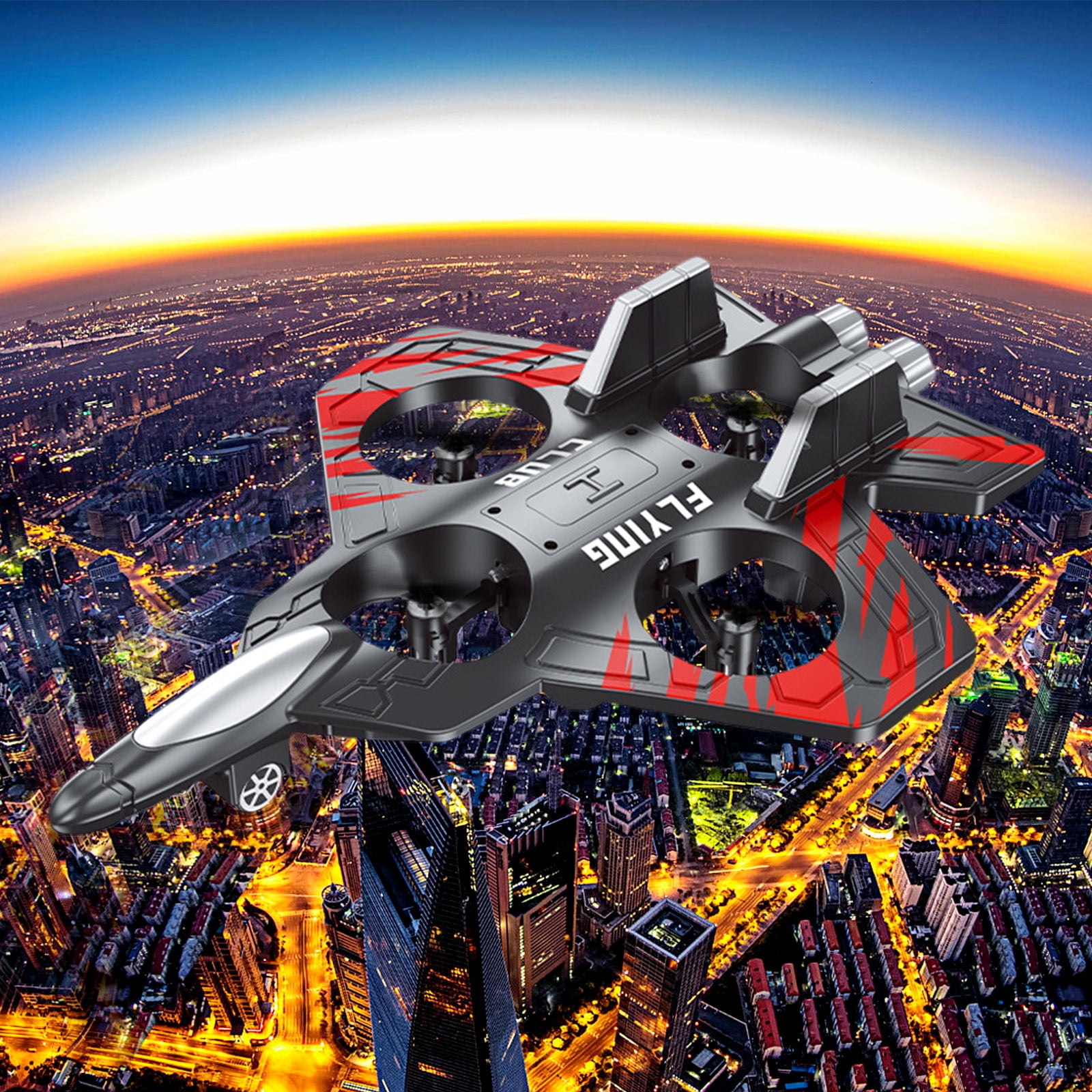 RC Foam Airplane Drone, Long Range 4-Channel Remote Control Aircraft ...