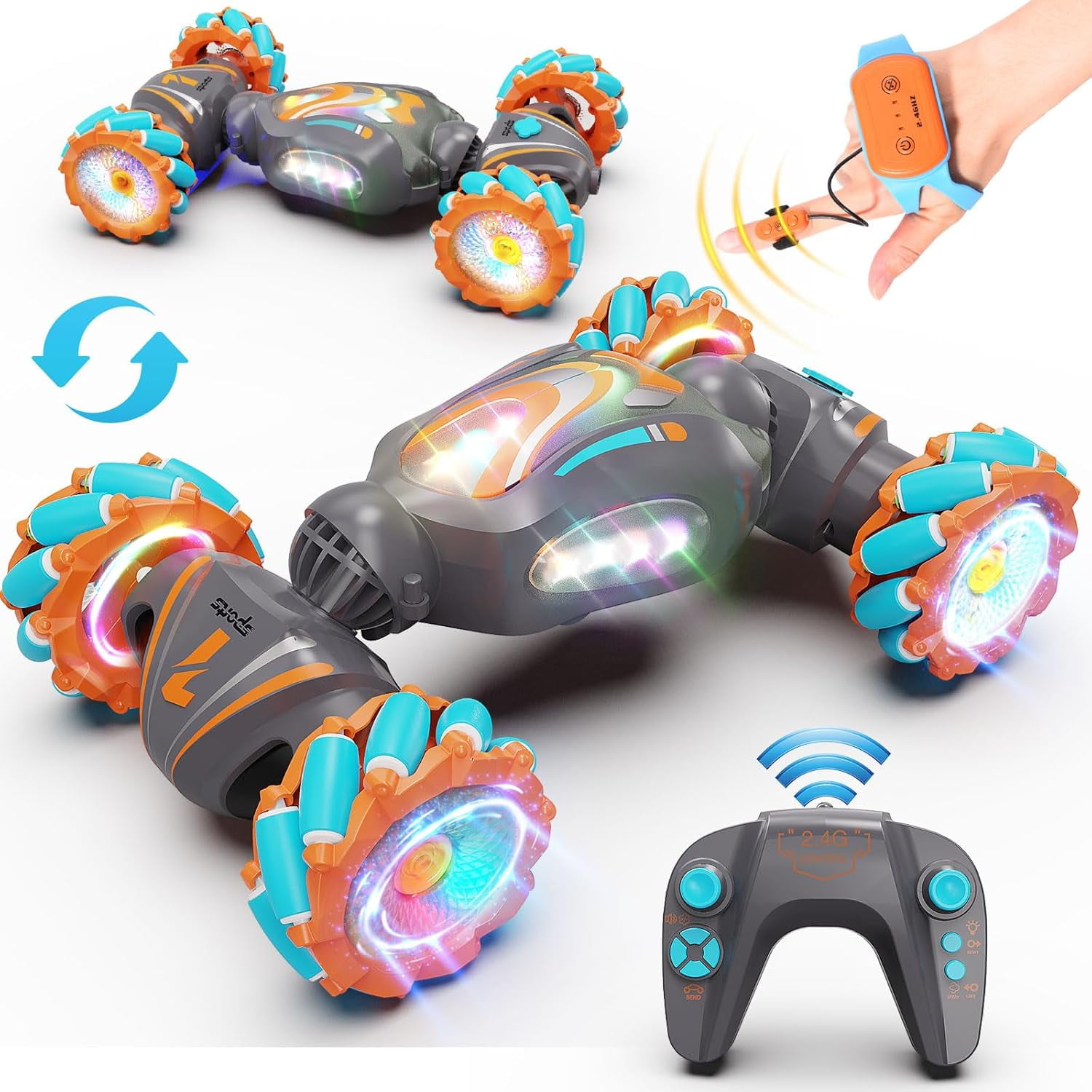 RC Gesture Control Stunt Car for Kids 5-7 6-12 8 9 10 11 Years Old Boys ...