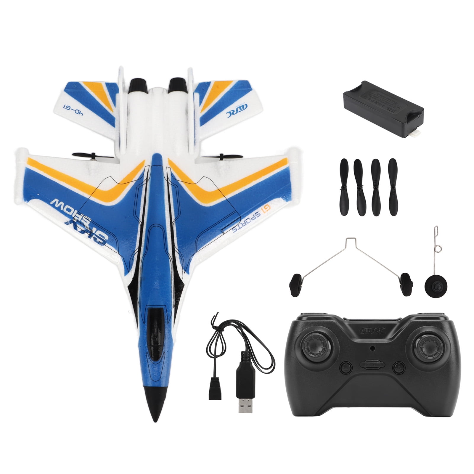 RC Glider Plane Lightweight Flexible Remote Control Airplane with LED ...