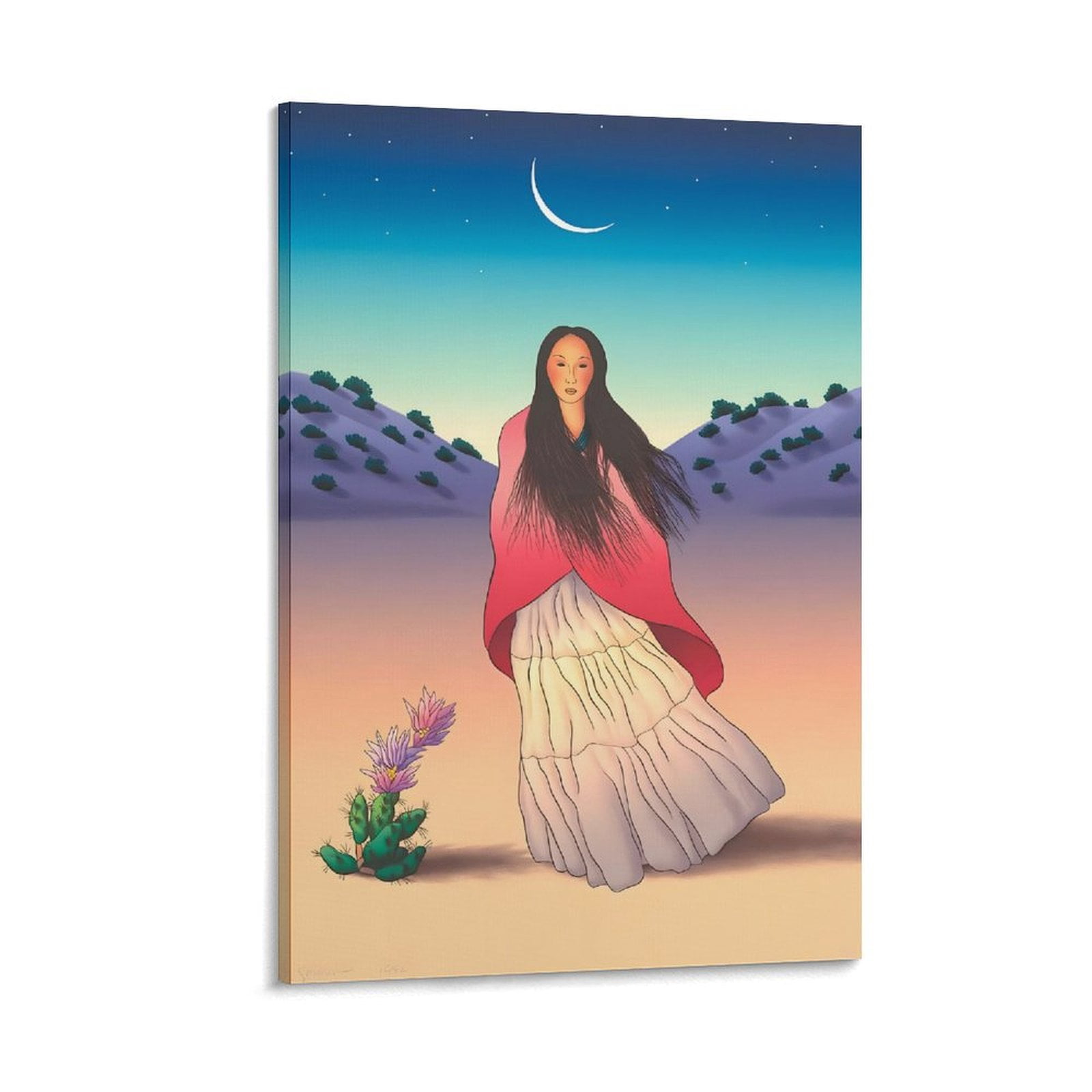 RC Gorman Paintings Poster Girl in The Desert Print Photo Art Painting ...