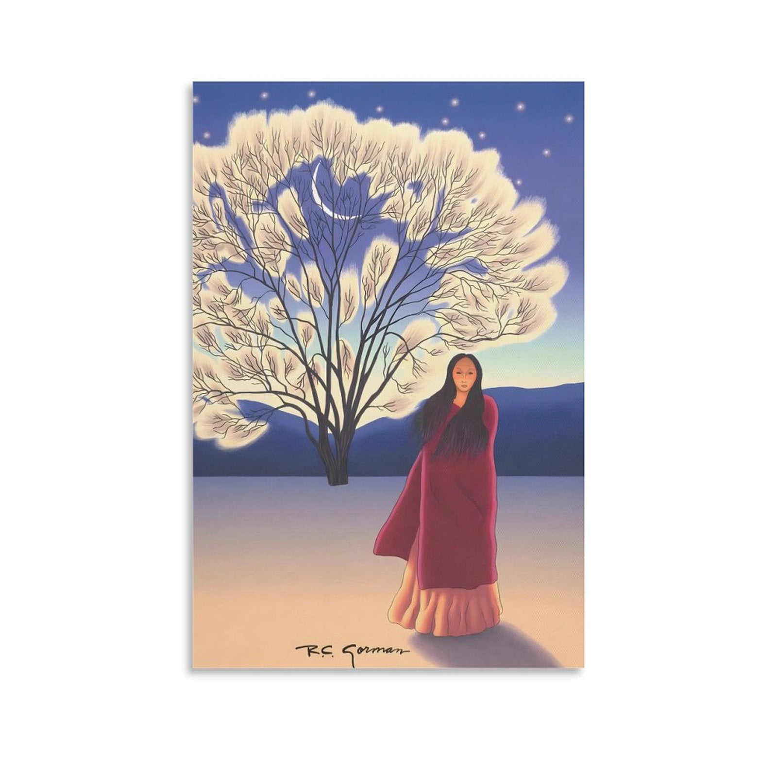 RC Gorman Poster Poster Decorative Painting Canvas Wall Art Living Room ...