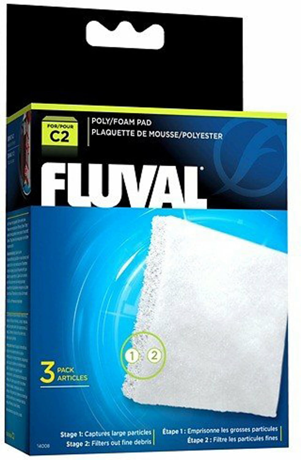 Fluval C2 Poly Foam Pad 3 pk Filter Media - Walmart.com