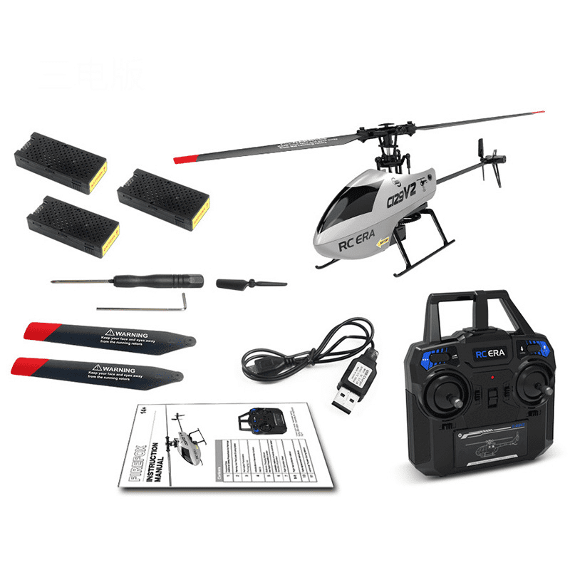 RC Helicopter, 4 Channel Remote Control Helicopter with 6-Axis Gyro, 2 ...