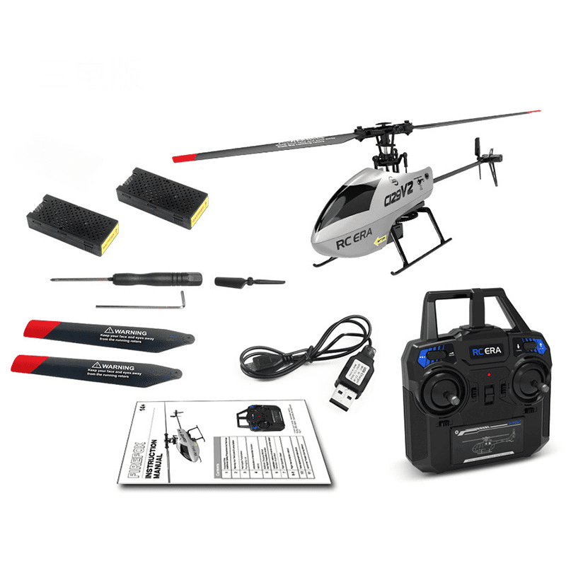 RC Helicopter, 4 Channel Remote Control Helicopter with 6-Axis Gyro, 2 ...