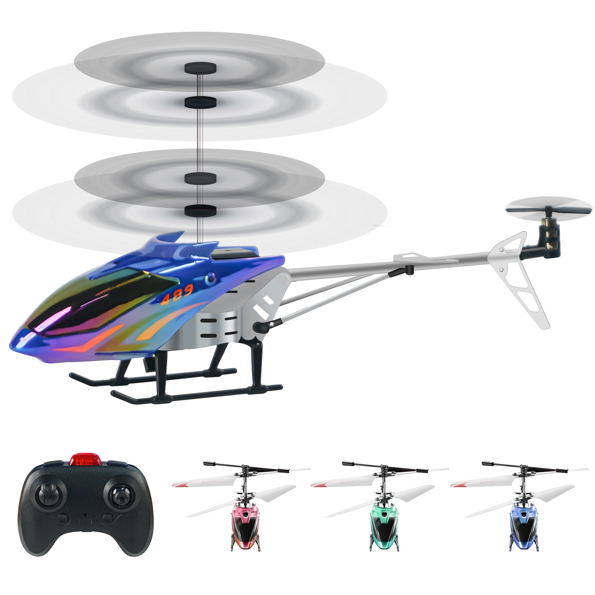 MAXKY DESIGN Mini Drone, RC Helicopter with Remote, LED Light ...