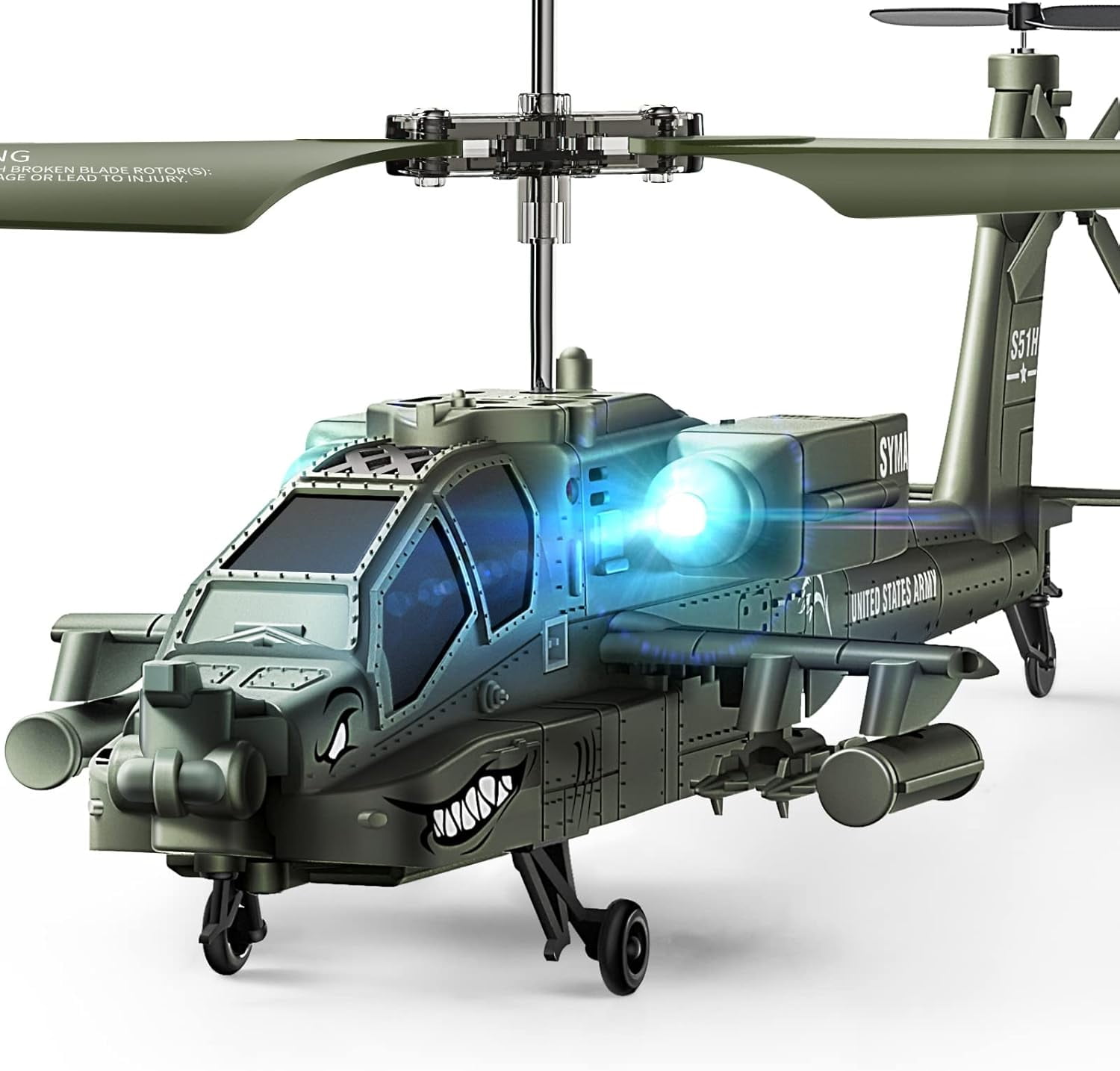 RC Helicopters, S51H Remote Control Helicopter 2.4GHz Military Army ...