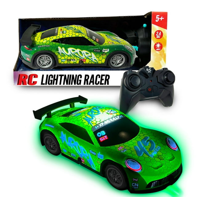 RC Lightning Racer - High-Speed, Light Up Chassis, Radio Controlled ...