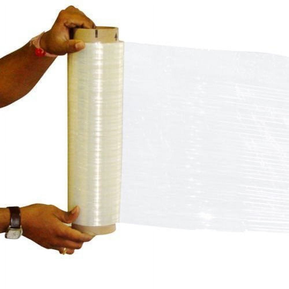RC Mart 4 Rolls Clear Stretch Film Plastic Pallet Wrap 18" Wide x 1500 ...