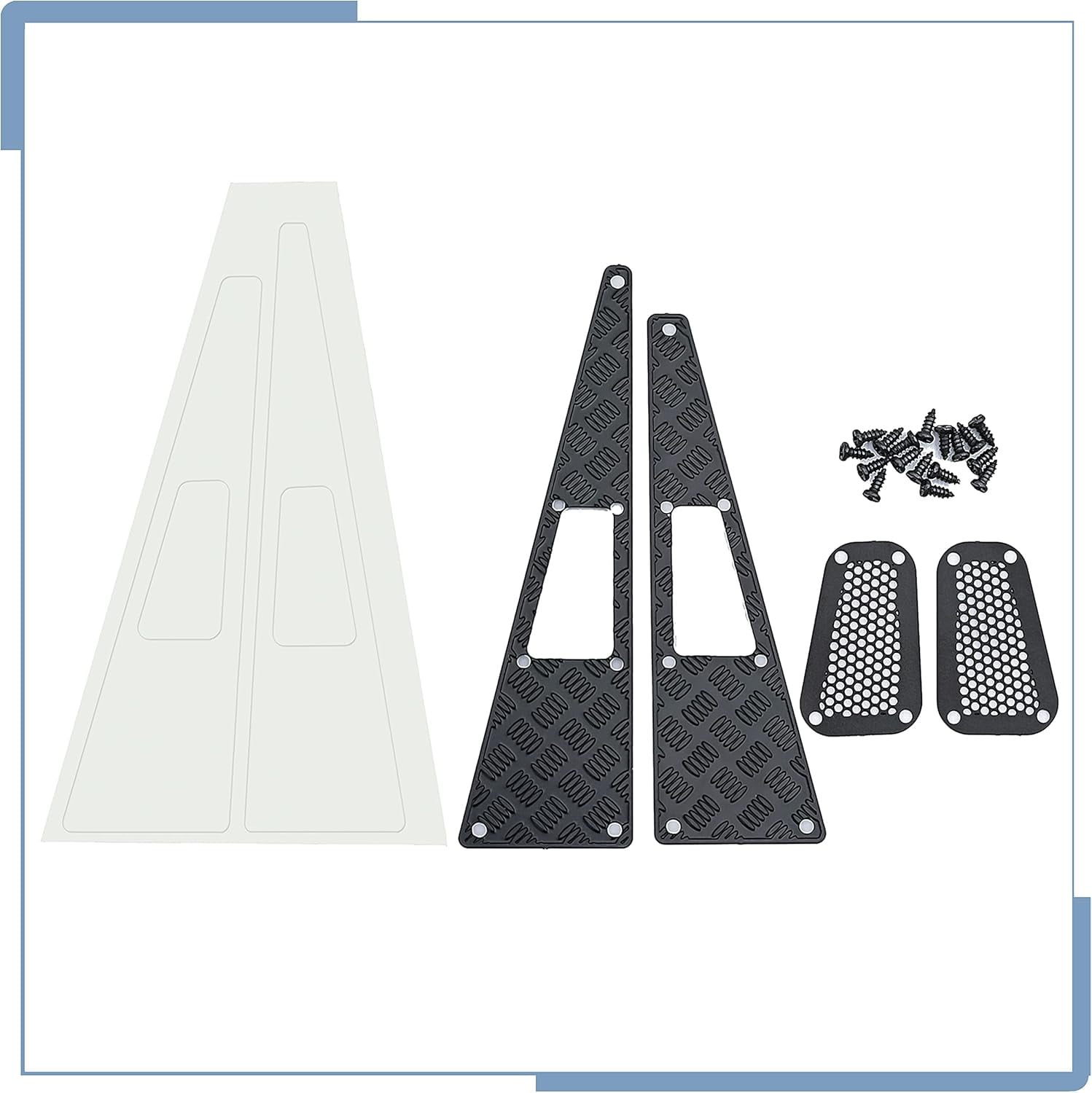 RC Metal Engine Cover Hood Side Skid Plate Decorative Trim Panel Set ...