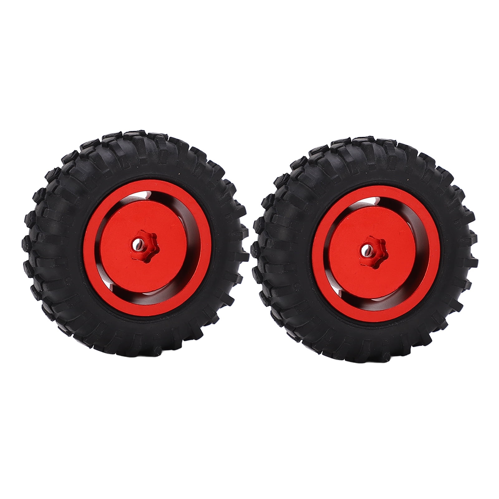 RC Metal Rims Rubber Tires,Wheel Rims Tires,2pcs/set 55mm Metal Wheel ...