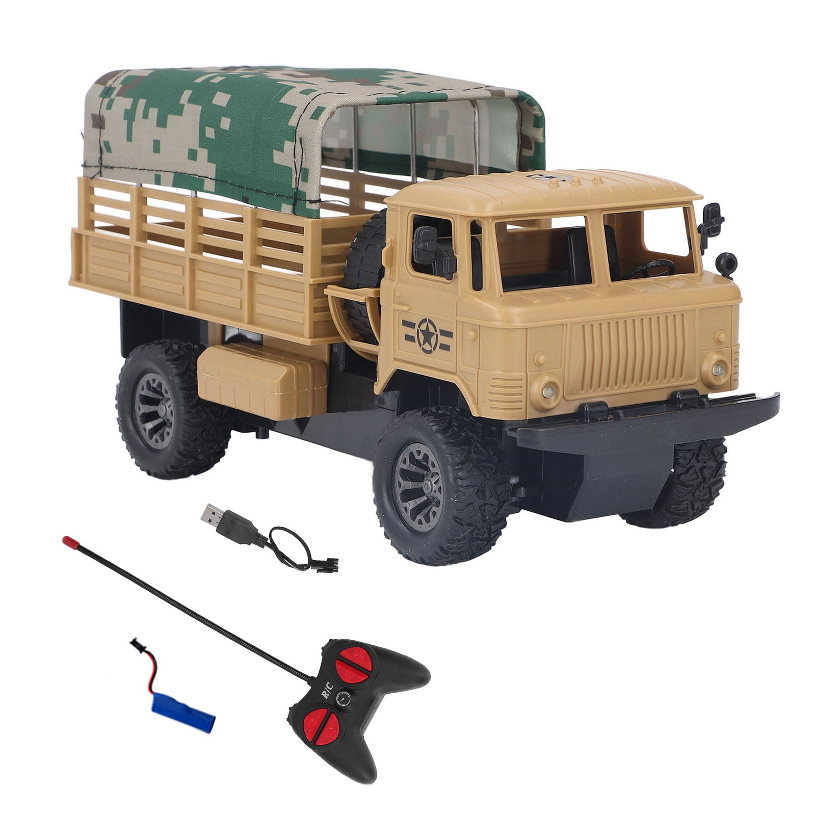 RC Military Truck 4 Channel Detachable Tent Remote Control Vehicle ...