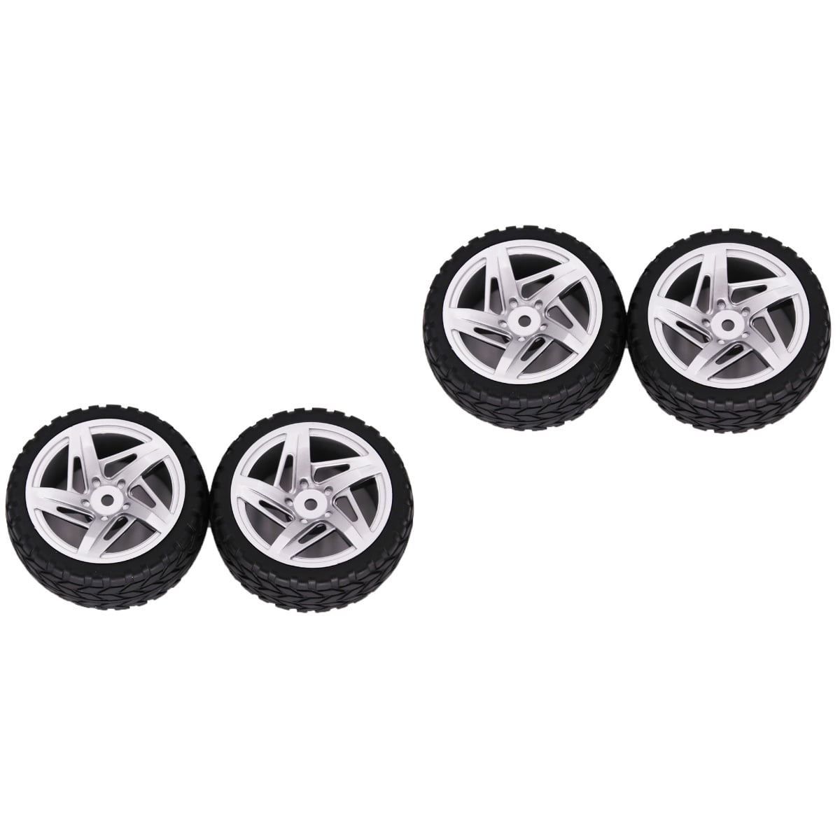 RC Model Car Wheel 4 Pcs Climbing Models Caster Cart Wheels Sturdy 1:10 ...