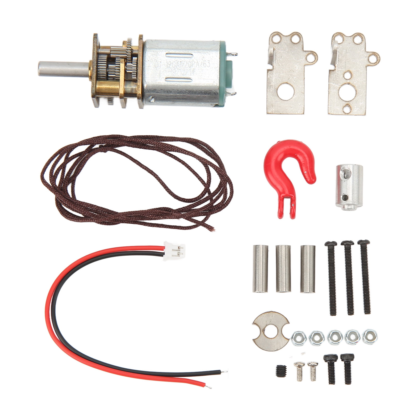 RC Model Winch Set Remote Control Vehicle Winch with Brackets Screws ...