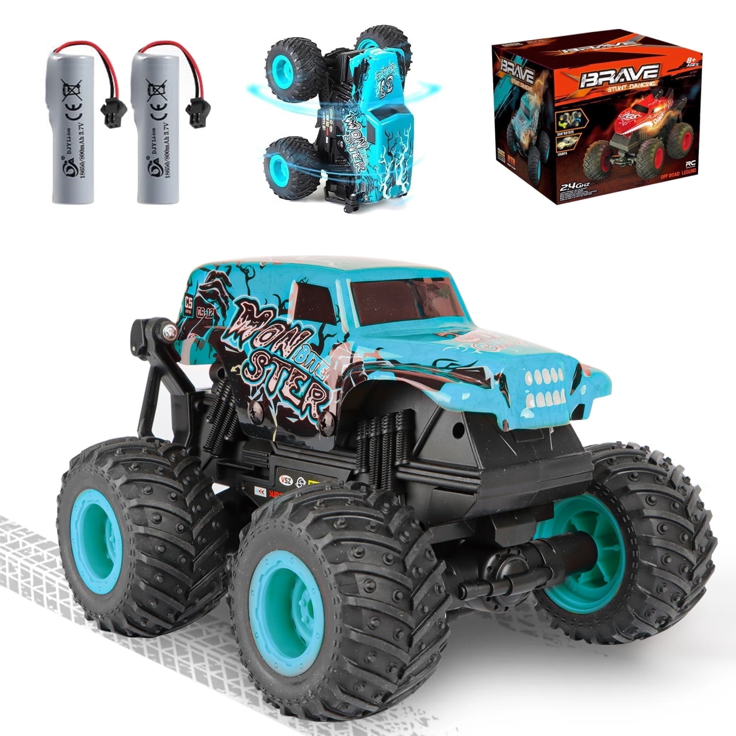 RC Monster Truck Toys, Remote Control Cars for Kids, Dinosaur RC Cars ...