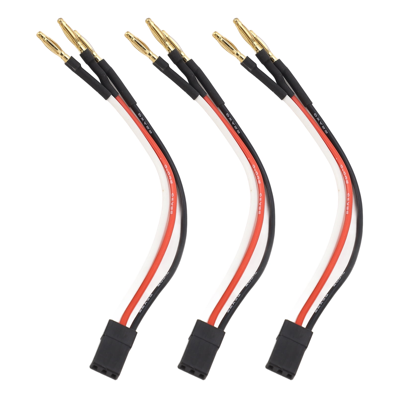 RC Motor Cable Flexible 2.0mm Banana Male Head to JR Head Line Fit For ...
