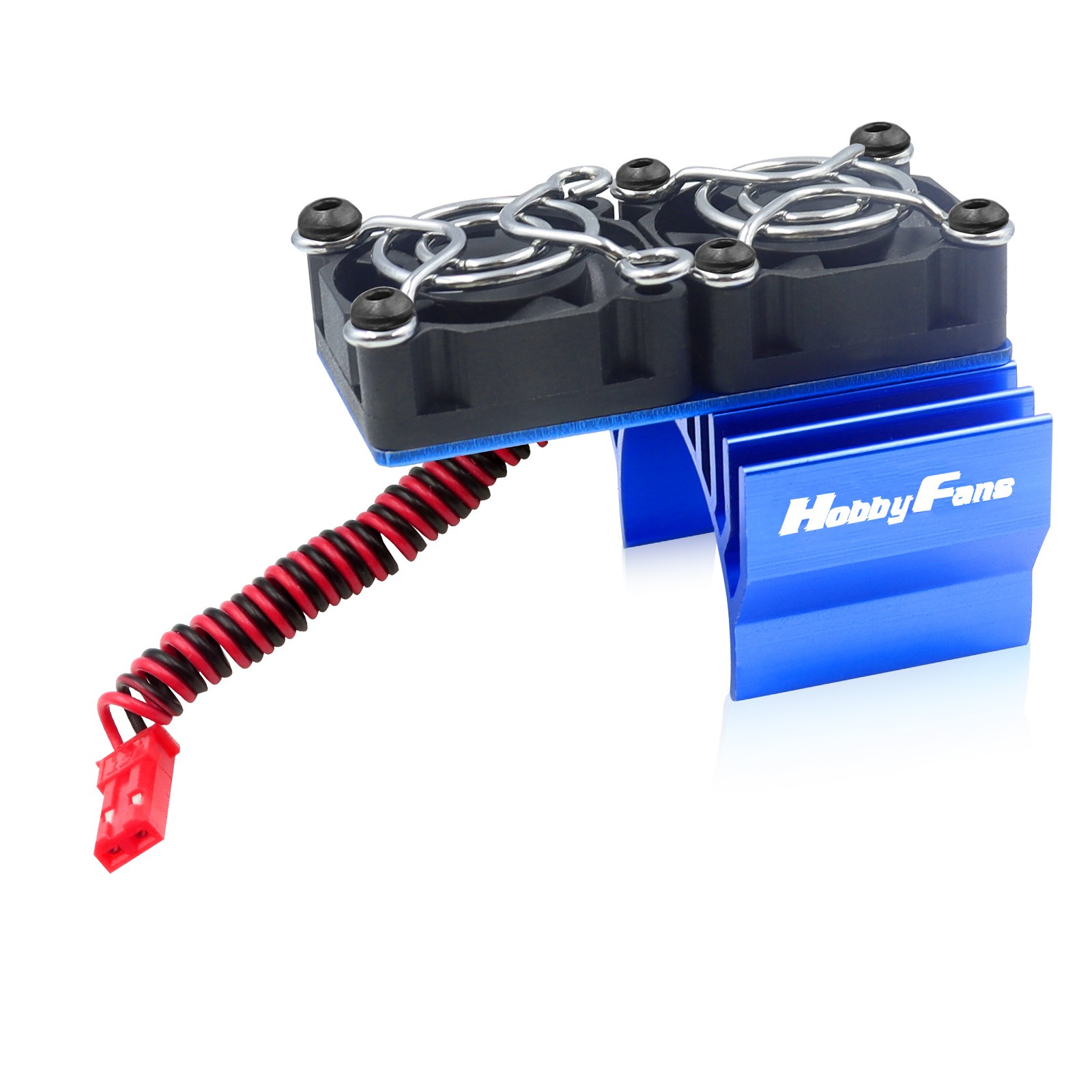 RC Motor Heatsink With Double Fans 5V Aluminum Heat Sink Fit 540 550 ...