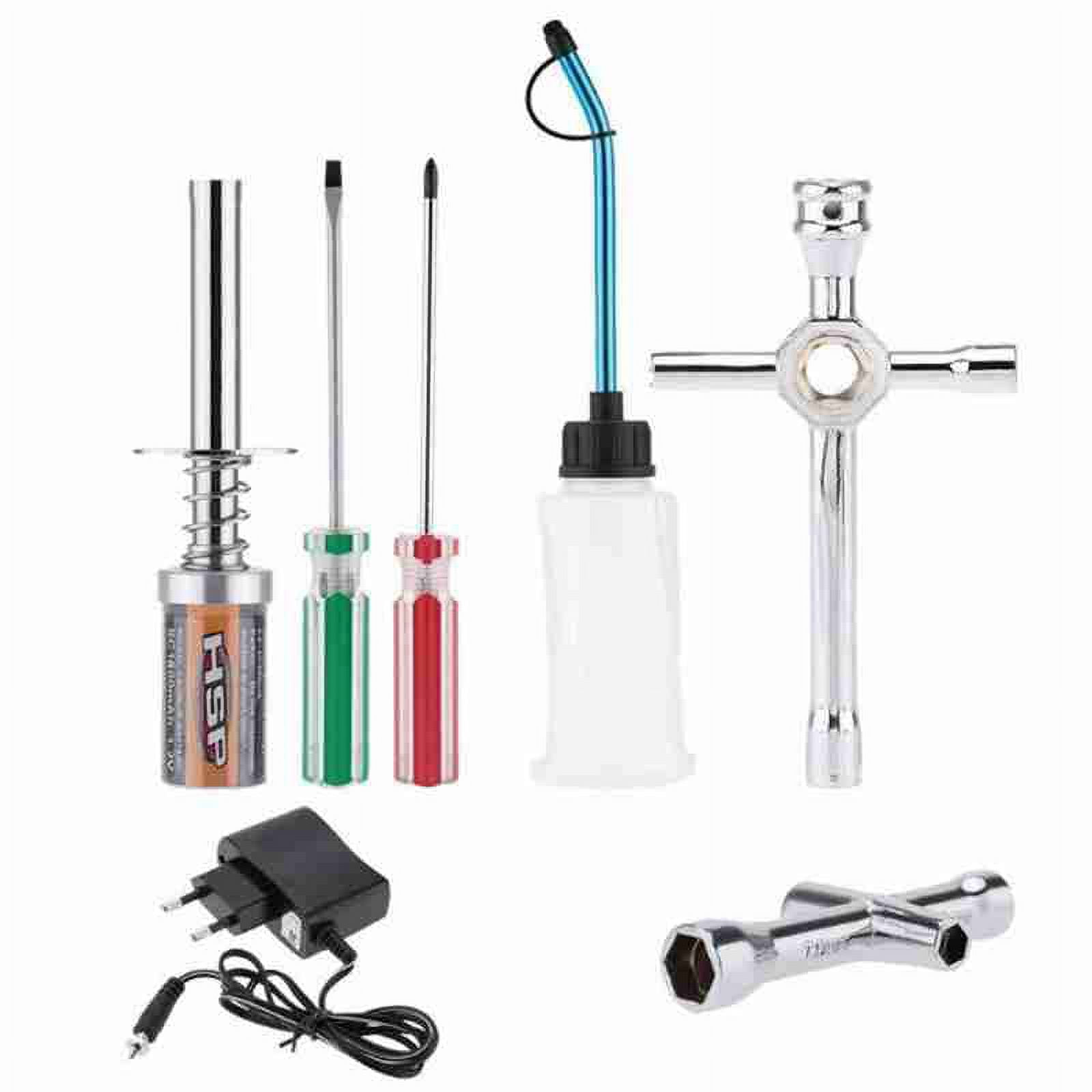 RC Nitro GAS Power Engine Starter Kit Glow Plug Igniter Charger Car For ...